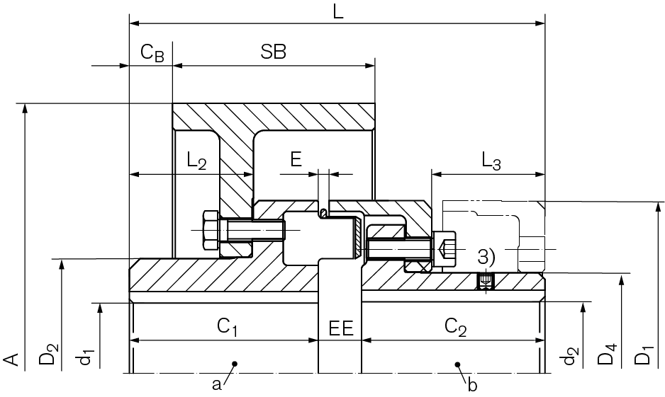 弹性颚式联轴器TNM GBT | RINGFEDER® - 博金宝188app